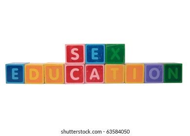 Blocks That Spell Sex Education Against Foto De Stock Shutterstock