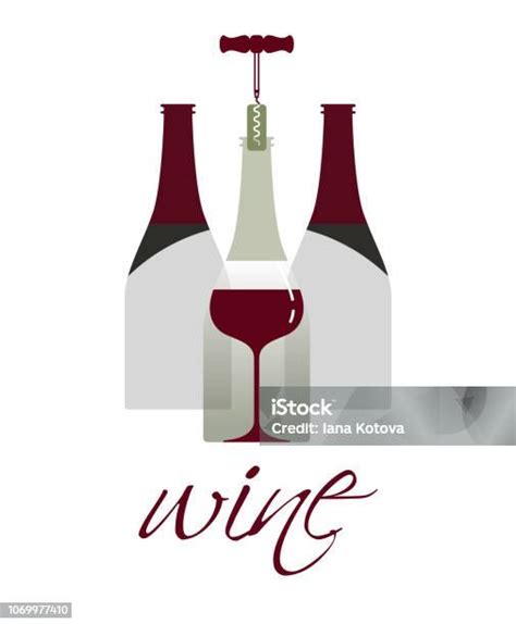 코르크 및 코르크와 와인 한잔과 함께 유리 와인 병 시음 메뉴 와인 레스토랑 와이너리가 게에 대 한 요소를 디자인 합니다 벡터 아이콘입니다 개념에 대한 스톡 벡터 아트 및