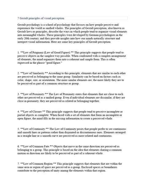 Paper 2 Notes Pdf Perception Parietal Lobe