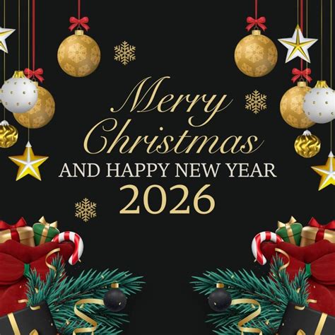 Merry Christmas 2025 And Happy New Year 2026 Images Wishes Quotes