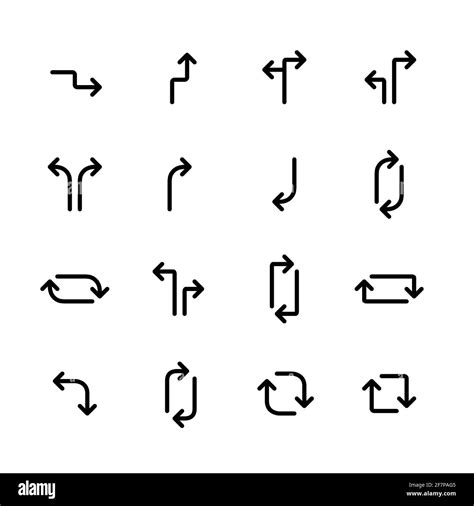 Refresh Arrow Icons Pixel Perfect Editable Stroke Stock Vector Image And Art Alamy