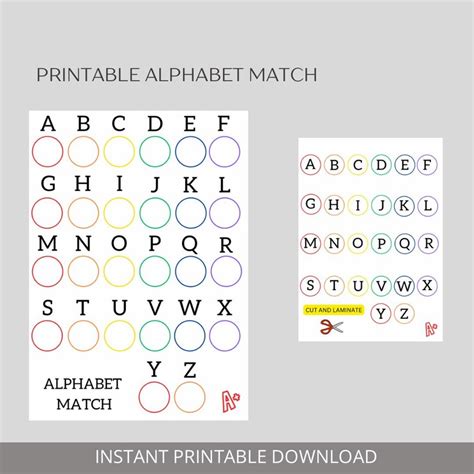 Classroom Alphabet Match Letter Identification Activities For Young
