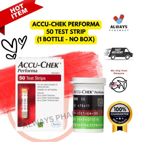 1 Bottle 50s Exp 06 25 Accu Chek Performa Glucose Test Strips 50s Test Strip With Box