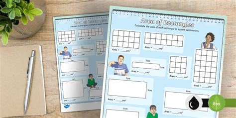 Measure And Calculate The Area Of Rectangles Activity