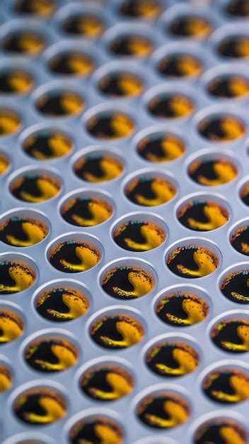 Close Up Of Enzyme Linked Immunospot Assay Plate Premium Ai Generated Image