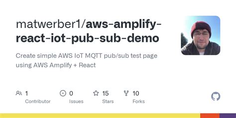 Github Matwerber1aws Amplify React Iot Pub Sub Demo Create Simple