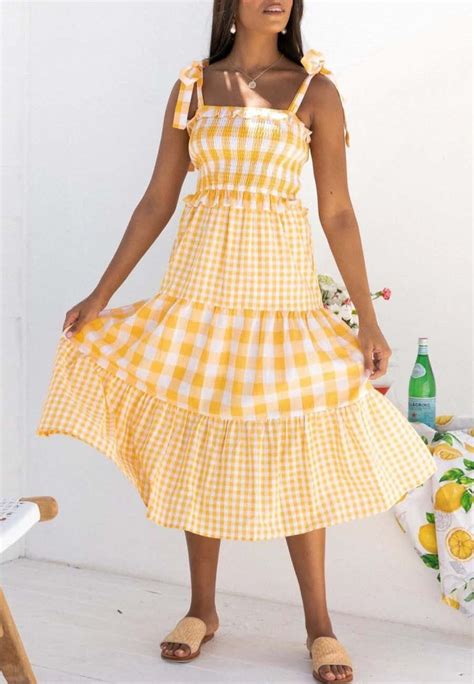 Casual Yellow Summer Dresses