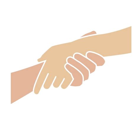 Premium Vector Helping Hand Concept Gesture Sign Of Help And Hope Two