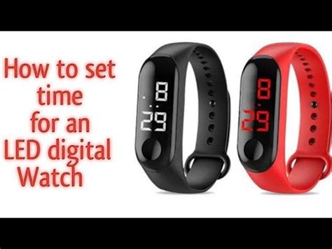 How To Set Time For A LED Digital Watch YouTube