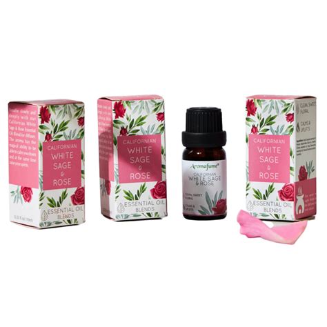 White Sage And Rose Essential Oil Diffuser Blend Secret Sense
