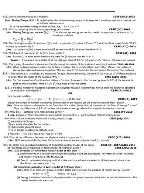 atoms nuclei imp qp pdf