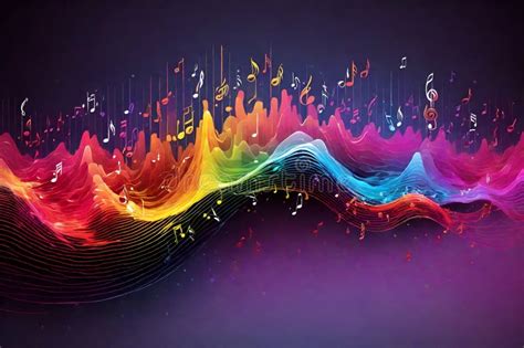 Music Wave Spectrum In Colorful Concept Stock Illustration Illustration Of Display Song
