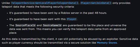 To What Extent Can Exploiters Modify Teleportdata Scripting Support
