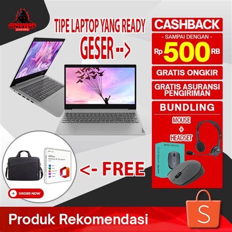 Jual LAPTOP Lenovo Ideapad Slim 3 3i Intel Core I5 AMD Ryzen 5 GARANSI RESMI BNIB Shopee Indonesia