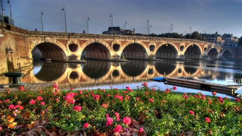Wallpaper City Cityscape Park Tourism Bridge France Toulouse