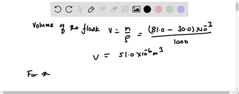 ⏩solved A Calibrated Flask Has A Mass Of 30 0 G When Empty 81 0 G