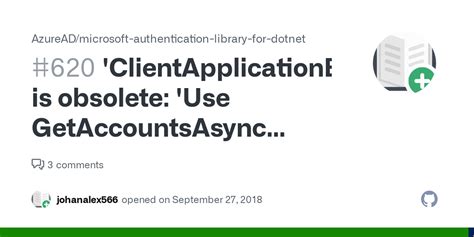 Clientapplicationbaseusers Is Obsolete Use Getaccountsasync