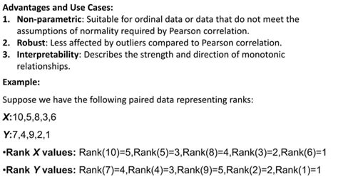 Spearmans Correlation Formula Advantages Ppt