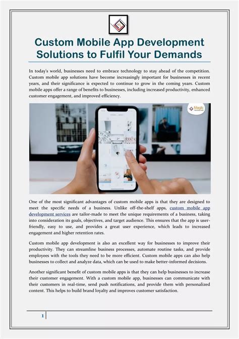 Ppt Custom Mobile App Development Solutions To Fulfil Your Demands Powerpoint Presentation