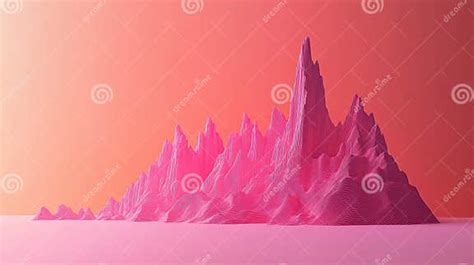 Minimalist Bitcoin Growth Chart In 8k Resolution Render Stock