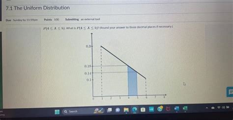 solved p 4≤x≤5 what is p 4≤x≤5 {round your answer to