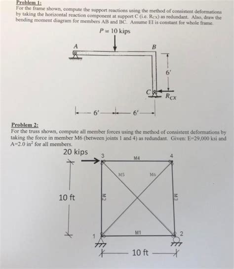 solved problem 1 for the frame shown compute the support