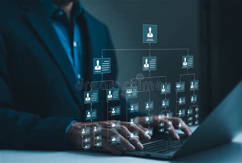 Organization Chart Hierarchy Structure Employees Company Departments Business Working Process