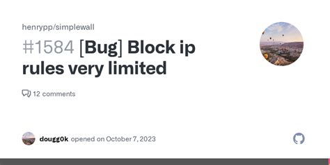 Bug Block Ip Rules Very Limited · Issue 1584 · Henryppsimplewall
