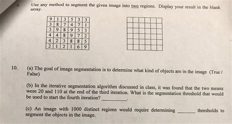 Use Any Method To Segment The Given Image Into Two Chegg Com