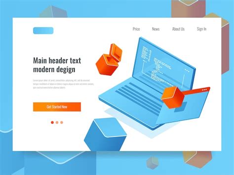 Free Vector Software Development Programming Laptop With Code And