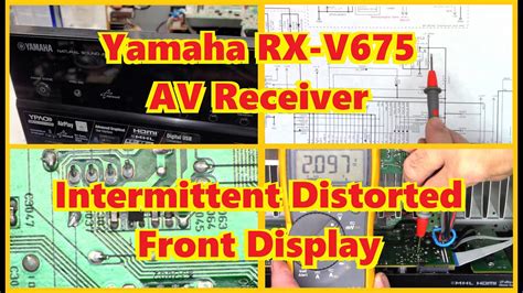 Yamaha RX V AV Receiver Front Display Freezes Or Distorts Intermittently YouTube