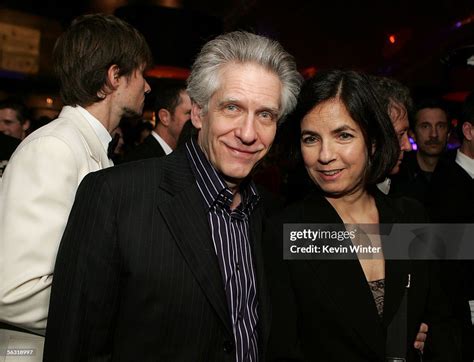 Director David Cronenberg And Caroline Zeifman Pose Inside At The Gq