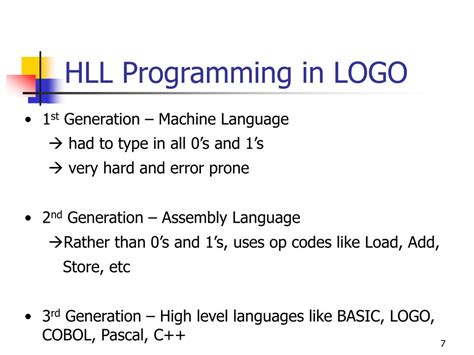 ppt chapter 7 high level language programming powerpoint
