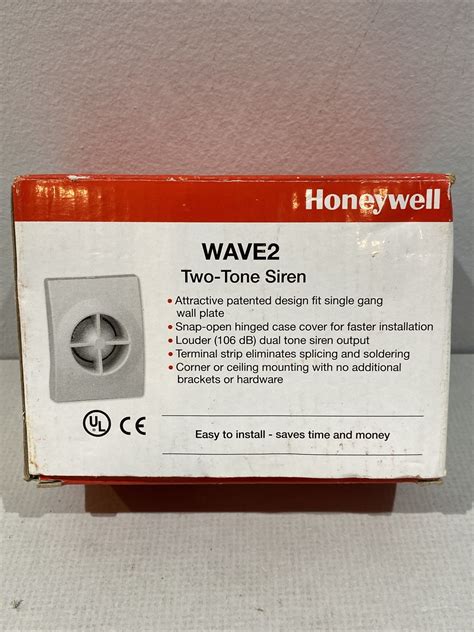 Honeywell Ademco Wave2 Wave Indoor Electric Siren Loud Home Business