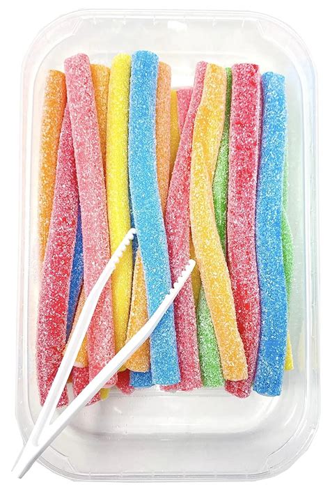 Zweet Rainbow Sour Ropes 6 Piece Box Candy Warehouse