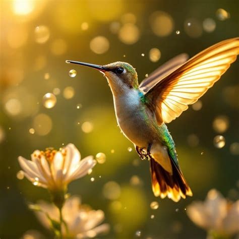 Free Glowing Hummingbird Dance Image Hummingbird Nature Wildlife
