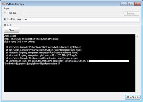 IronPython A Quick WinForms Introduction