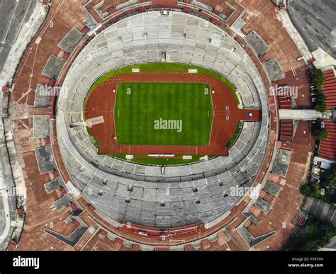 Aerial View Of The University Olympic Stadium Home Of The Soccer Team