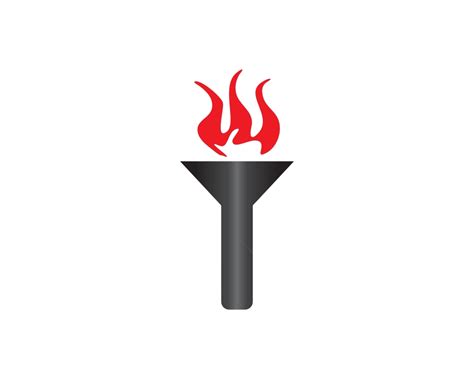 Torch Logo Icon Danger Corporation Vector Icon Danger Corporation