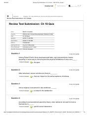 Chp 18 Quiz Answers Pdf 4 2 2020 Review Test Submission Ch 18 Quiz PSYC2103 Human Course