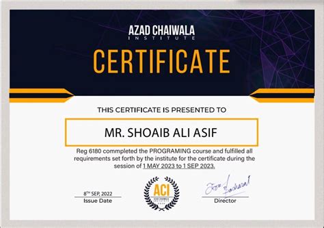 Shoaib Ali Asif On Linkedin Successfully Completed My Programming