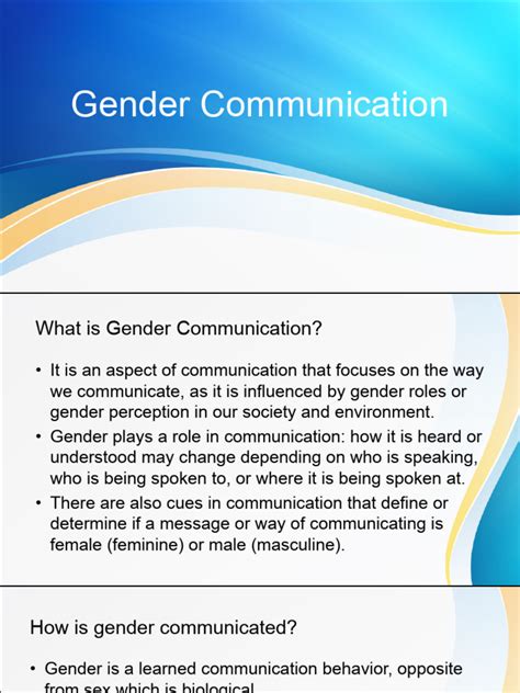 4 Gender Communication Pdf Grammatical Gender Syntax