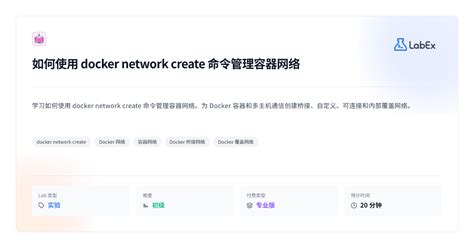 如何使用 Docker Network Create 命令管理容器网络 Labex