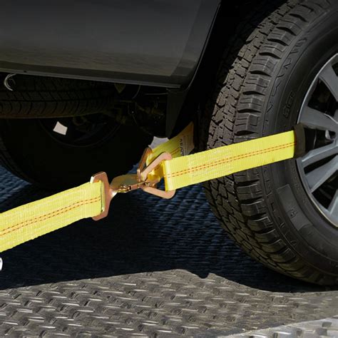 Vevor Wheel Chock Tie Down Kit Axle Type Trailer Tie Down Strap Car