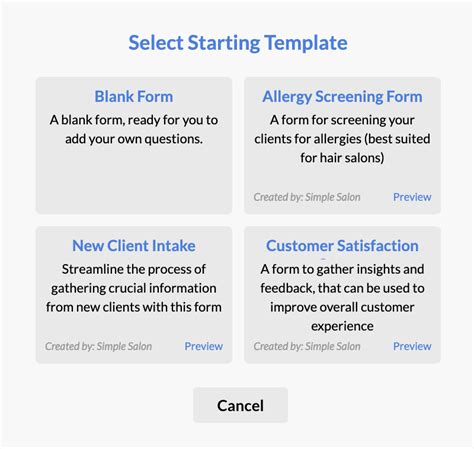 how to create and edit forms simple salon
