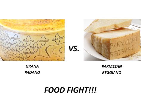 Food Fight Cheese Grana Padano Vs Parmesan Reggiano Chefs Mandala