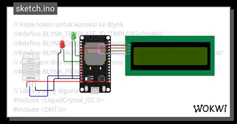 Blynklcddhtalexa Wokwi Esp32 Stm32 Arduino Simulator
