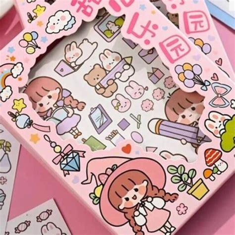 خرید و قیمت استیکر فانتزی ورقی طرح دختر سری جدید در بیش از 50 طرح برچسب