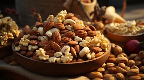 Premium Ai Image Some Nuts On A Table