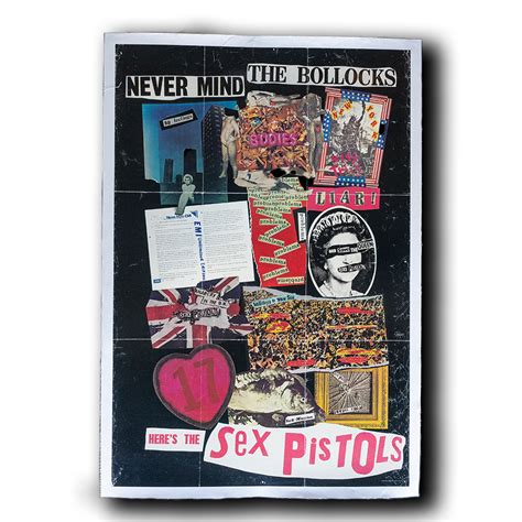 Sex Pistols Never Mind The Bollocks Collage Poster Bynx